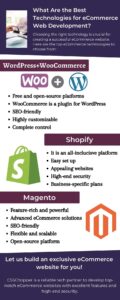 Opting Right Technolgies for eCommerce Web Development