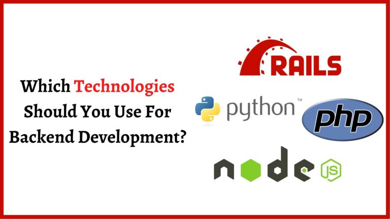 Backend Development Technology in 2023